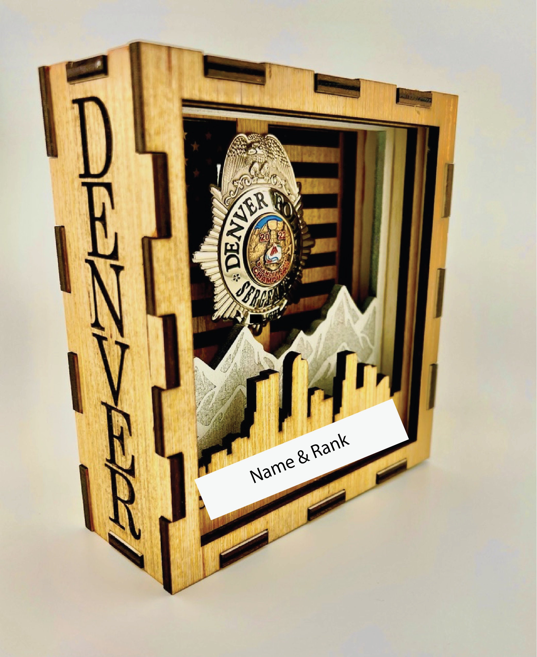 Personalized Badge Holder Box: Customized Display - Etsy