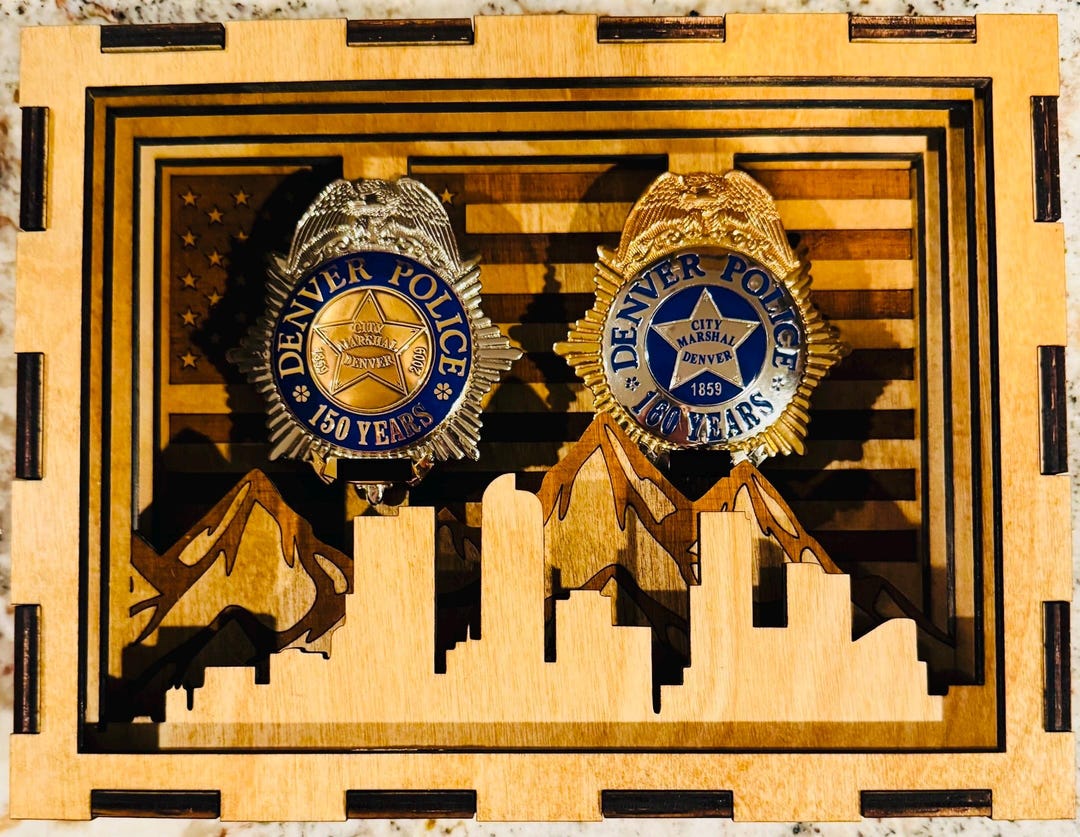 Personalized 2 Badge Holder Box: Customized Display - Etsy