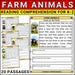 Farm Animals Reading Comprehension Passages & Questions | Kindergarten ...