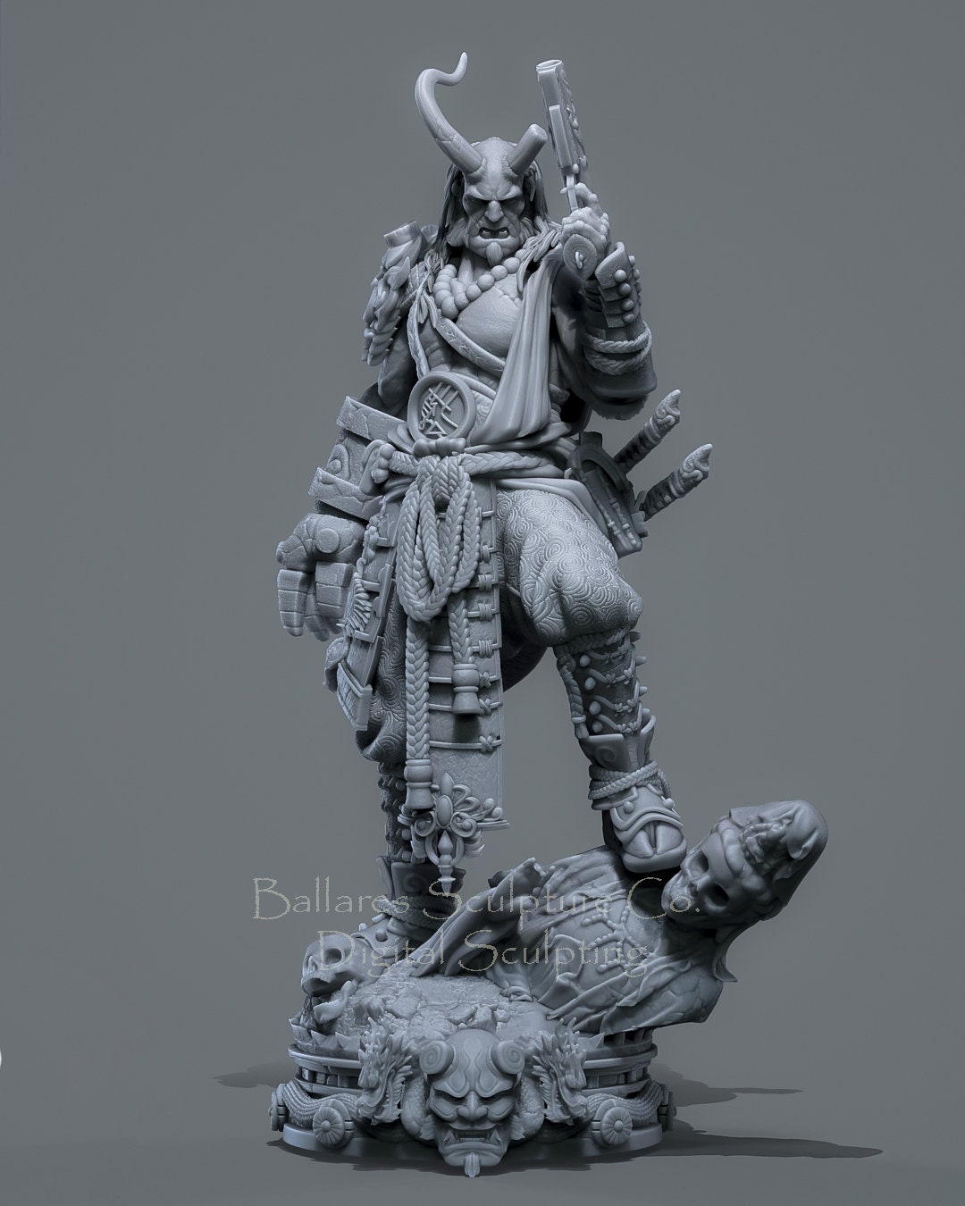 Red Break Horned Boy 3D STL File for 3D Digital Printing - Etsy