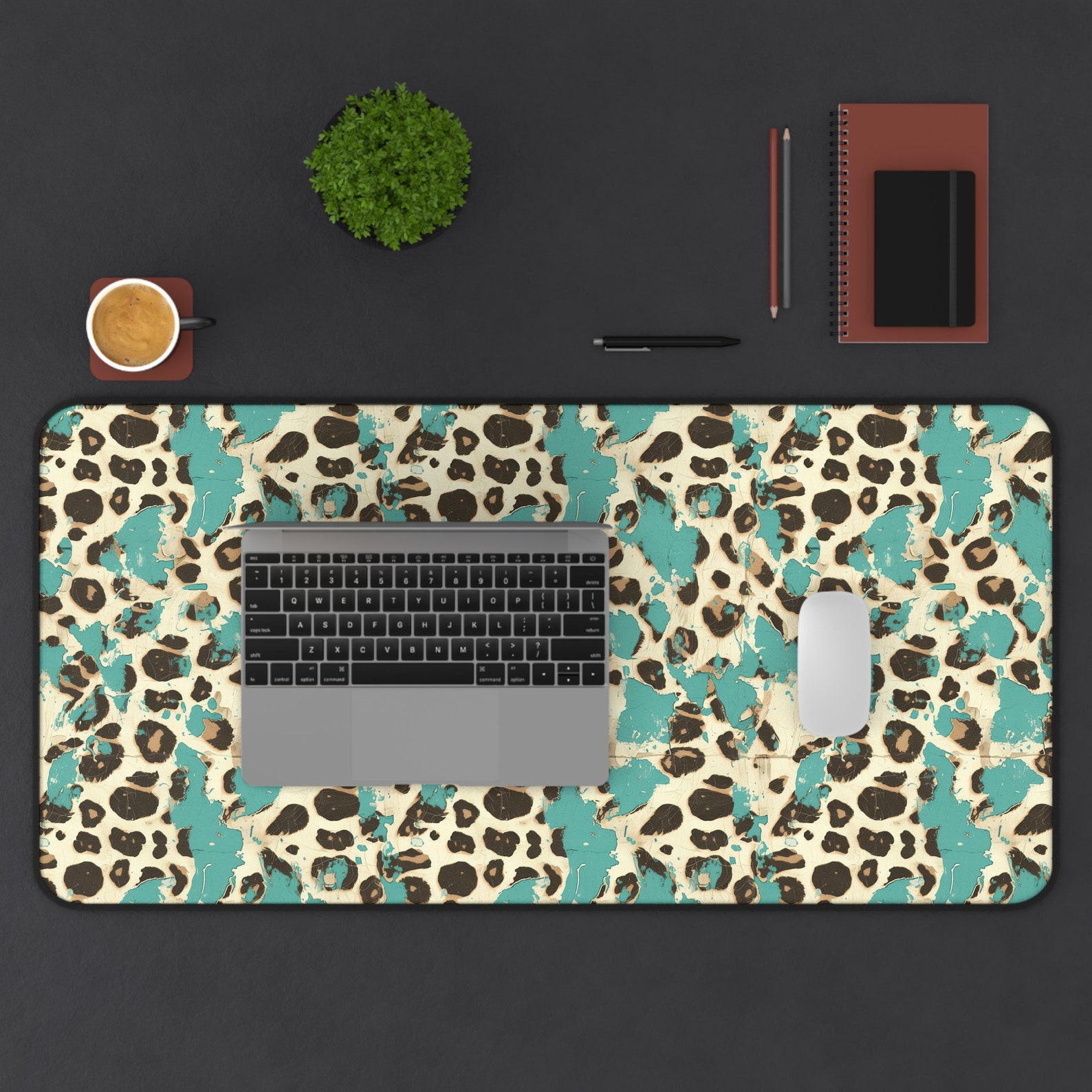 Leopard Print Desk Mat, Animal Print Desk Mat, Gaming Mouse Pad ...