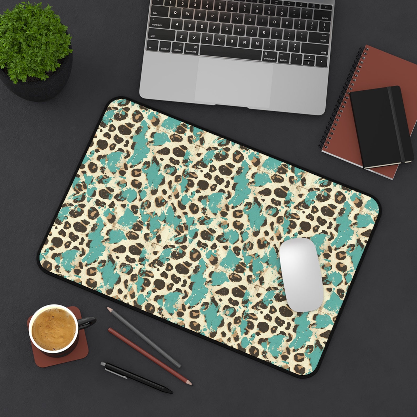 Leopard Print Desk Mat, Animal Print Desk Mat, Gaming Mouse Pad ...