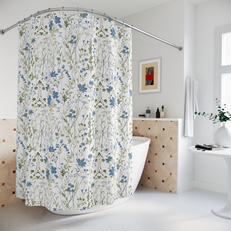 Fabric Shower Curtain - Etsy
