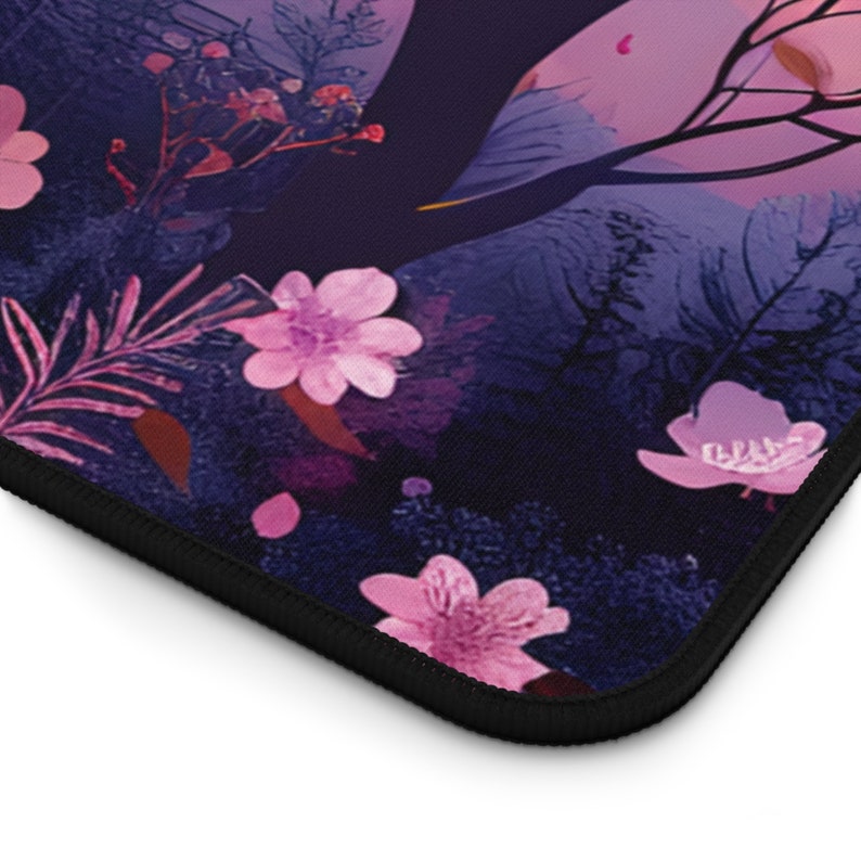 Sakura Cherry Blossom Desk Mat, Botanical Desk Mat, Floral Home Office ...