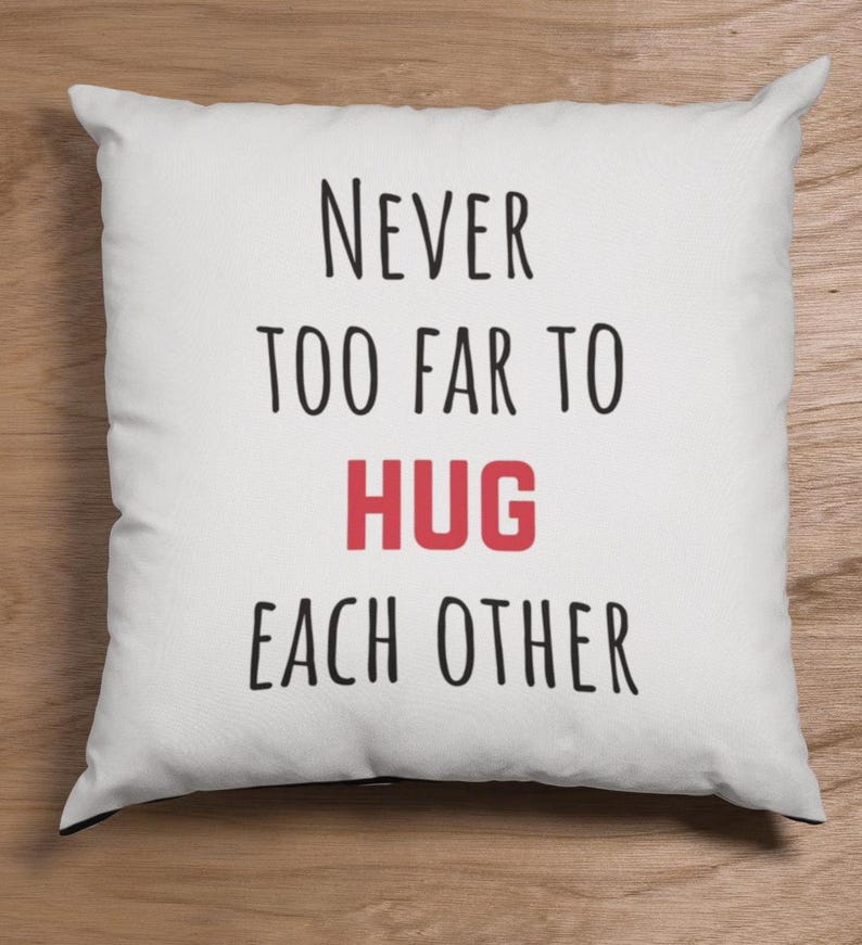 Personalized Long Distance Map Pillow: Custom Family Keepsake - Etsy UK