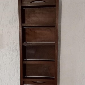 Vintage Solid Oak Wall Rack - Etsy