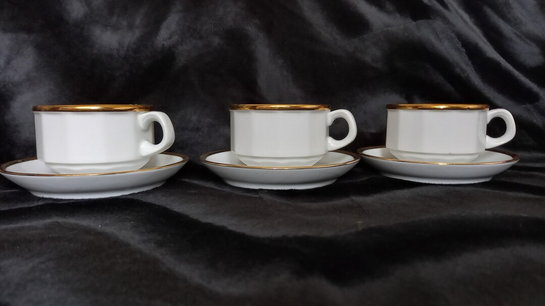 Vintage Porcelain Cups & Saucers - Etsy