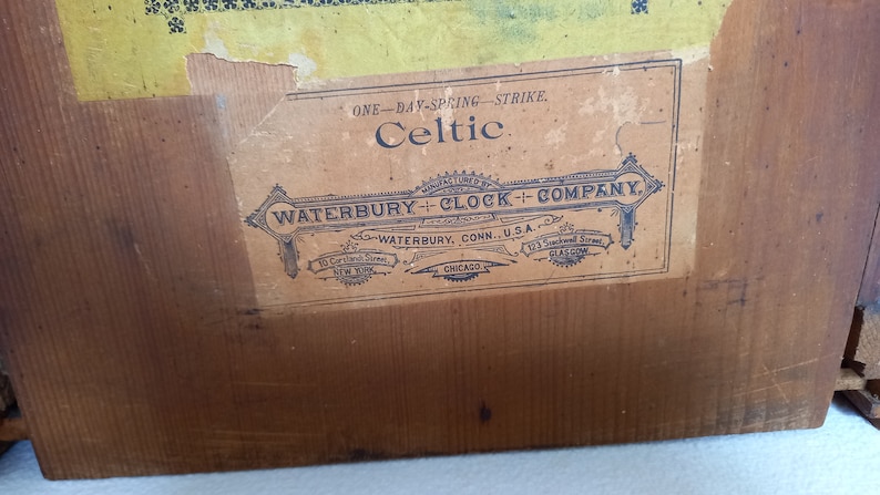 Celtic Waterbury Clock - Etsy