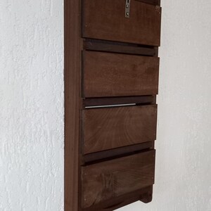 Vintage Solid Oak Wall Rack - Etsy