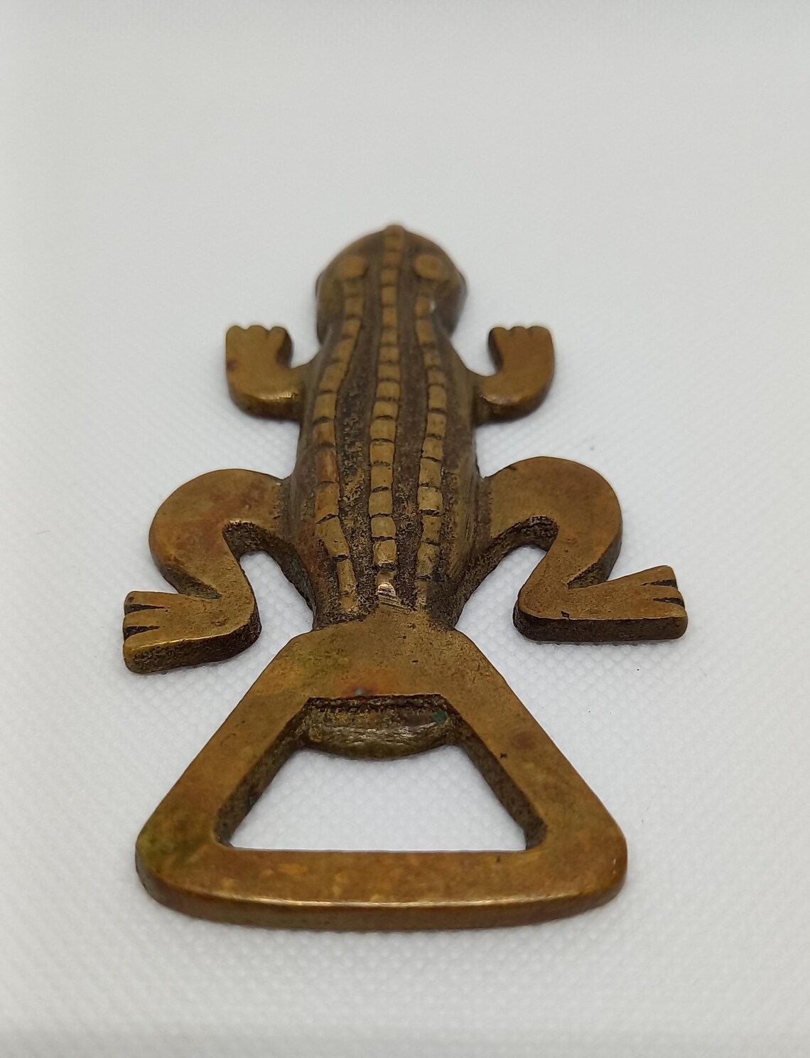 Vintage Solid Brass Alligator Bottle Opener - Etsy