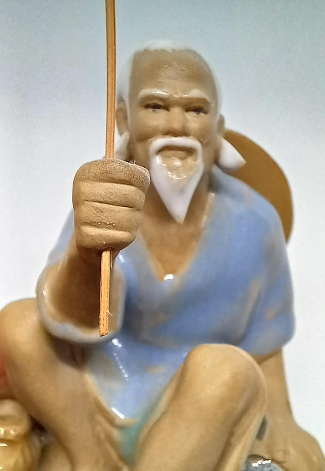 Chinese Ceramic Mud Man Fisherman Figurine - Etsy