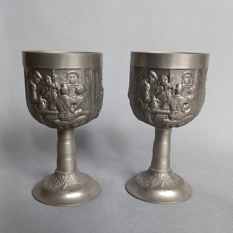 Pewter Goblet - Etsy