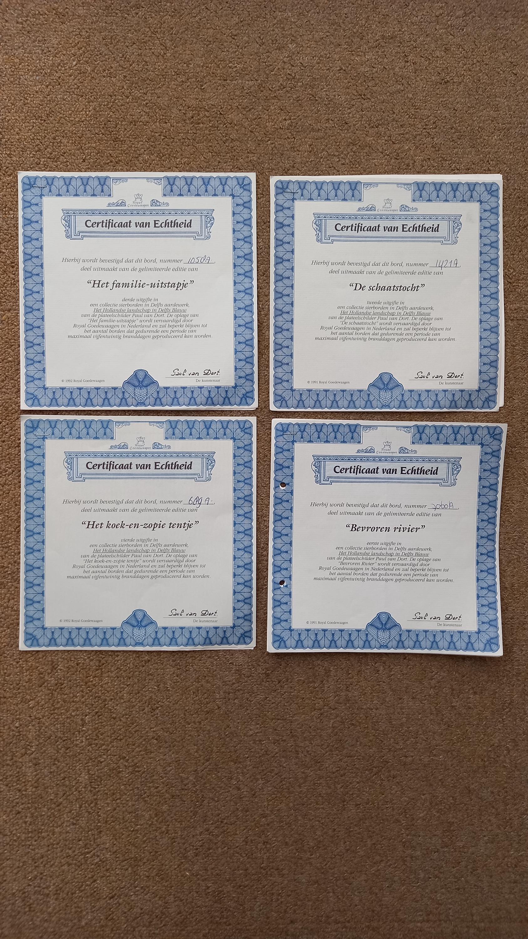 ROYAL GOEDEWAAGEN Paul Van Dort Wall Plates - Etsy