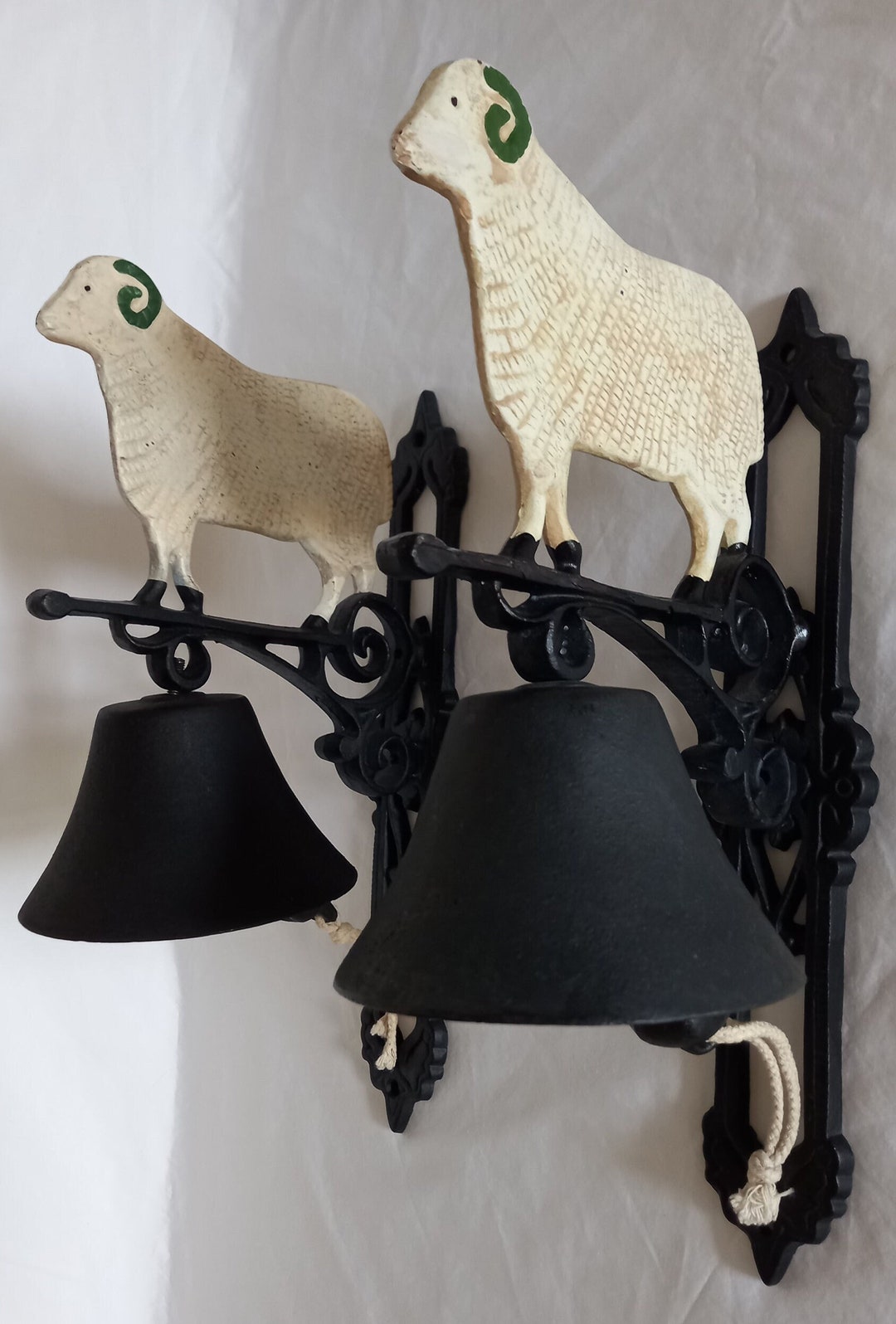 Pair of Iron-sheep Wall Mounted Bells - Etsy