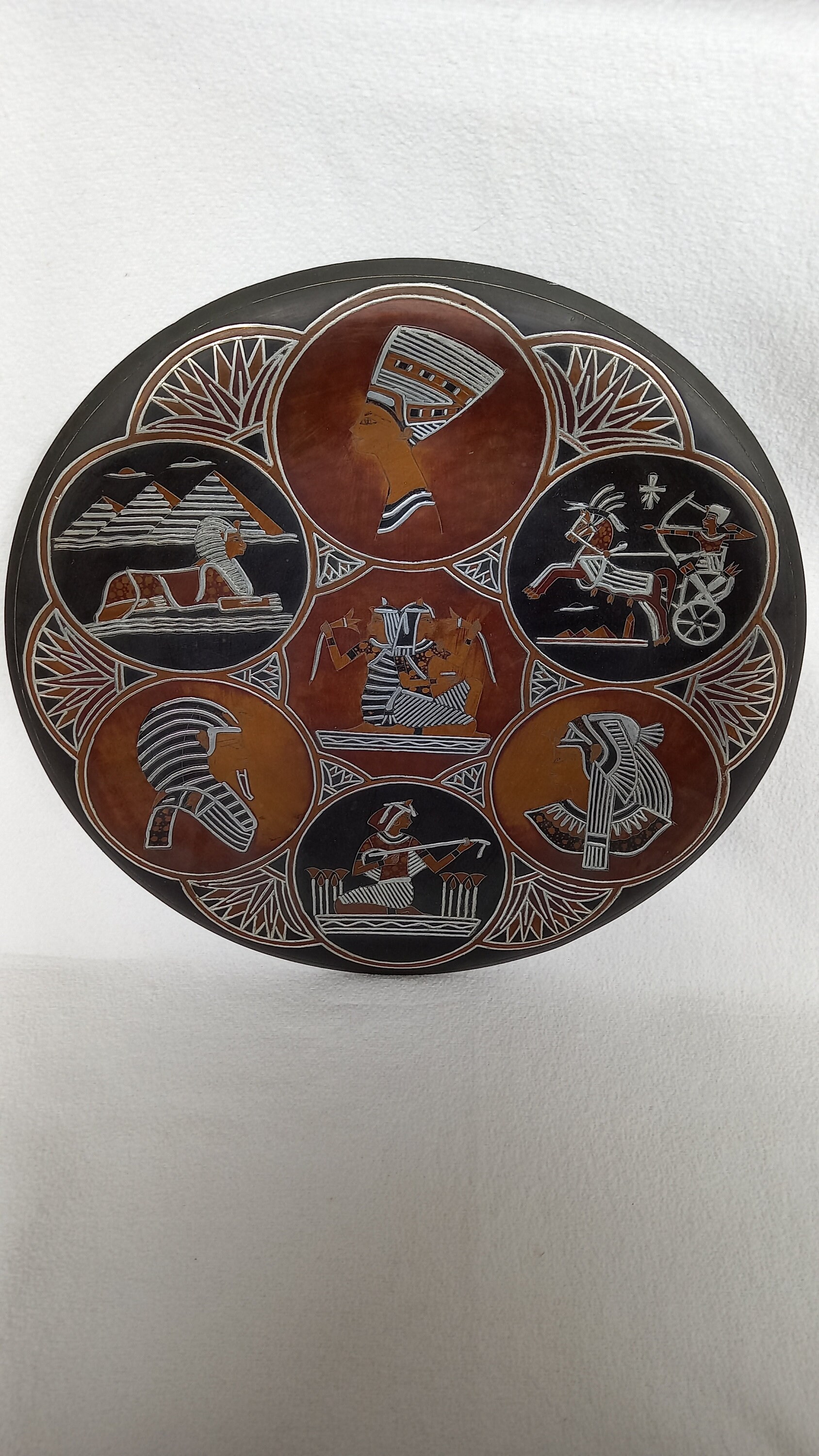 Vintage Large Copper Egyptian Plates - Etsy