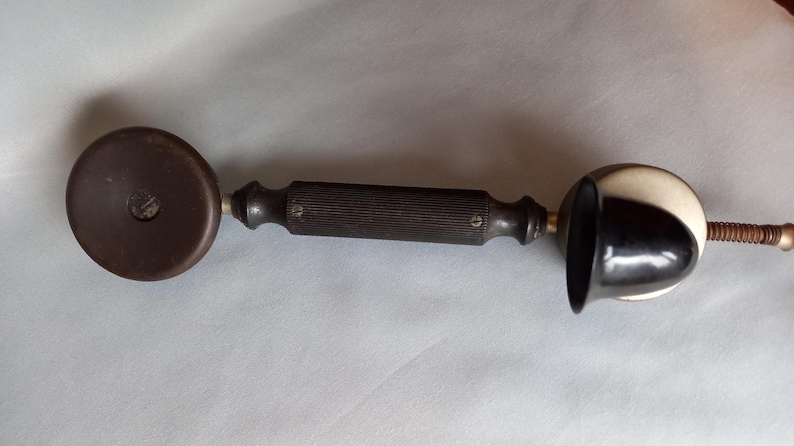 Antique Wooden Base Telephone With Metal Cradle - Etsy