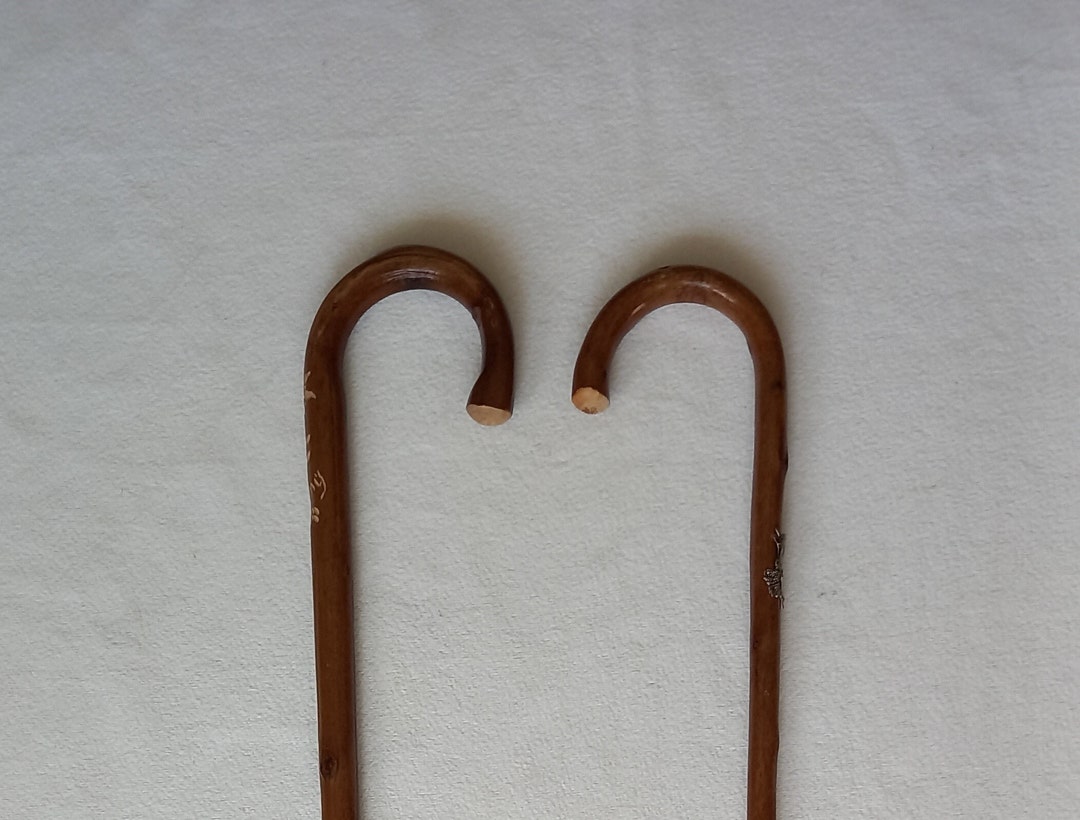 Two Hawthorn Walking Sticks - Etsy