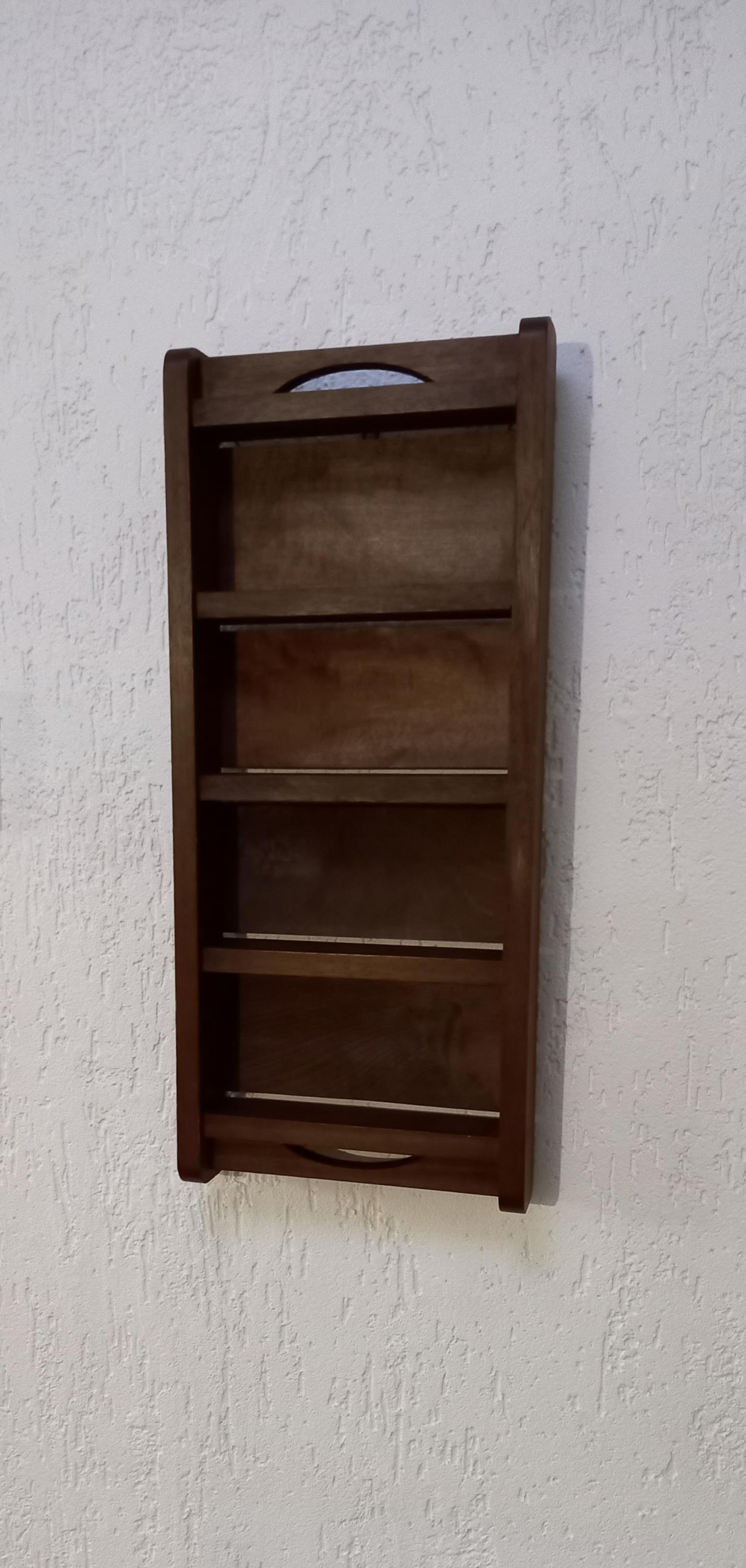 Vintage Solid Oak Wall Rack - Etsy