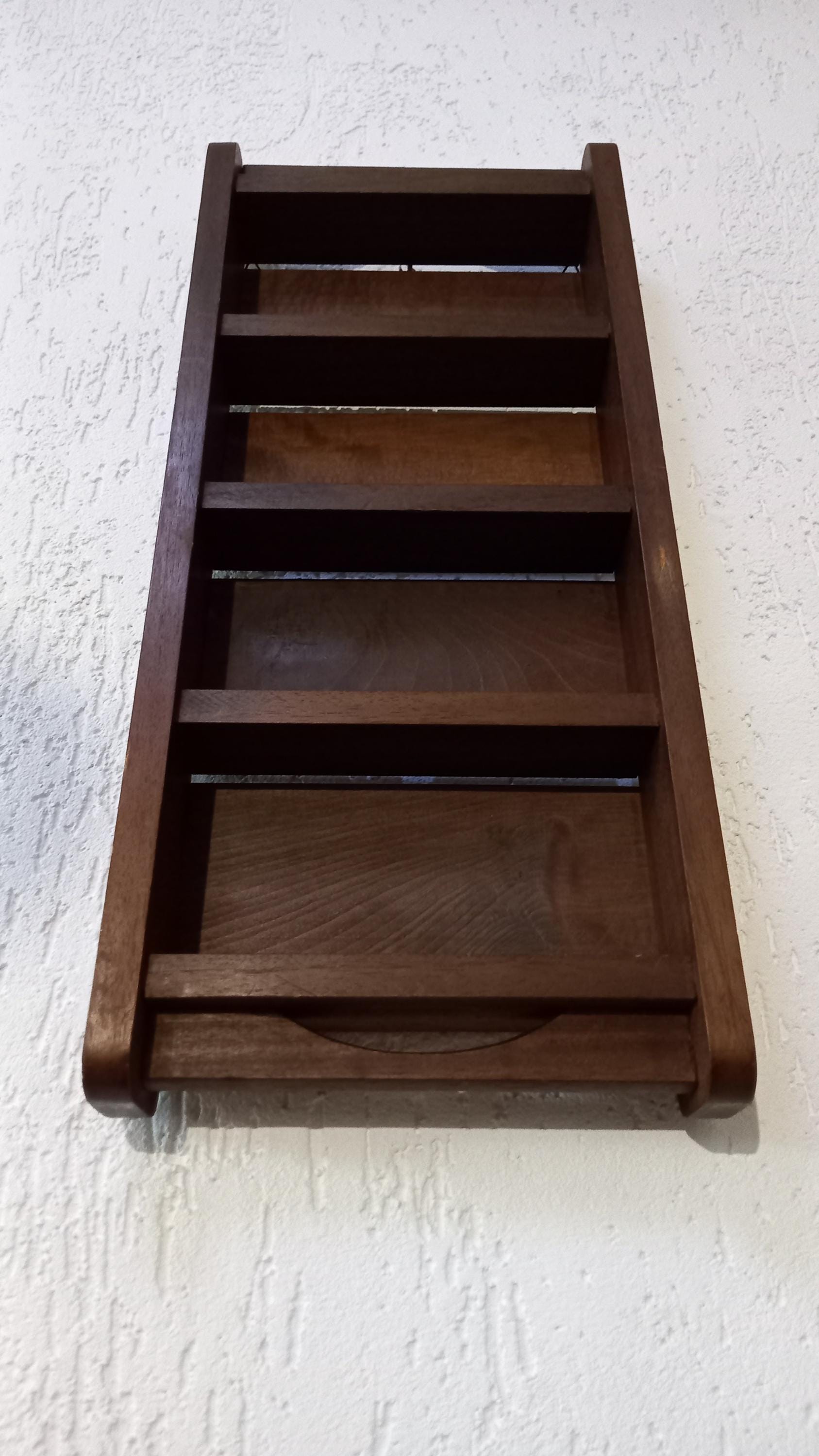 Vintage Solid Oak Wall Rack - Etsy