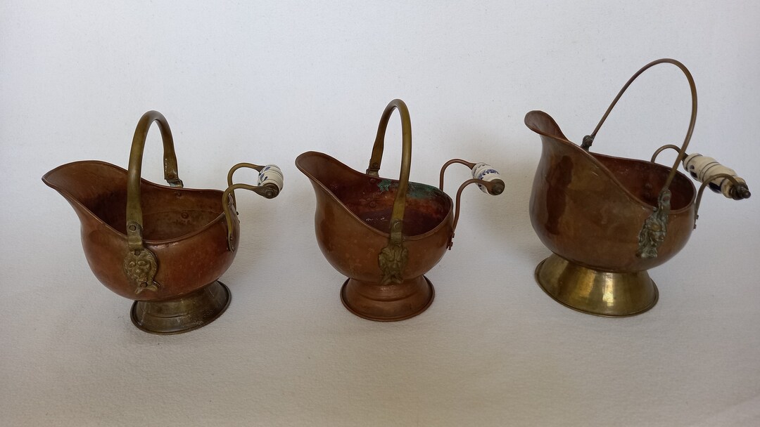 Vintage Three Ash Scuttles - Etsy