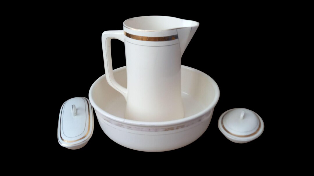 Antique Belgian Ceramic Wash Set by Nimy - Etsy