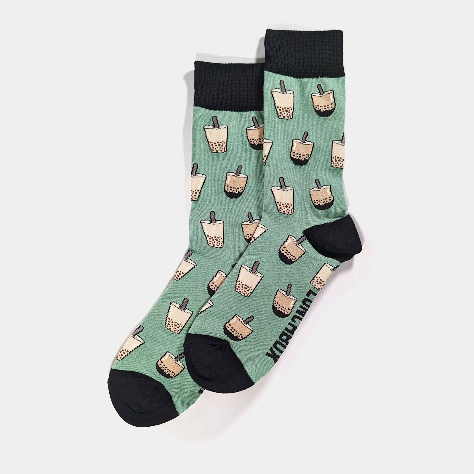 Bubble Tea Cotton Crew Socks Fun Socks Gift Socks - Etsy