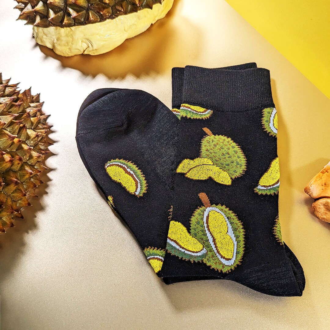 Durian Love Anti-odor Crew Socks | Fun Socks | Gift Socks - Etsy