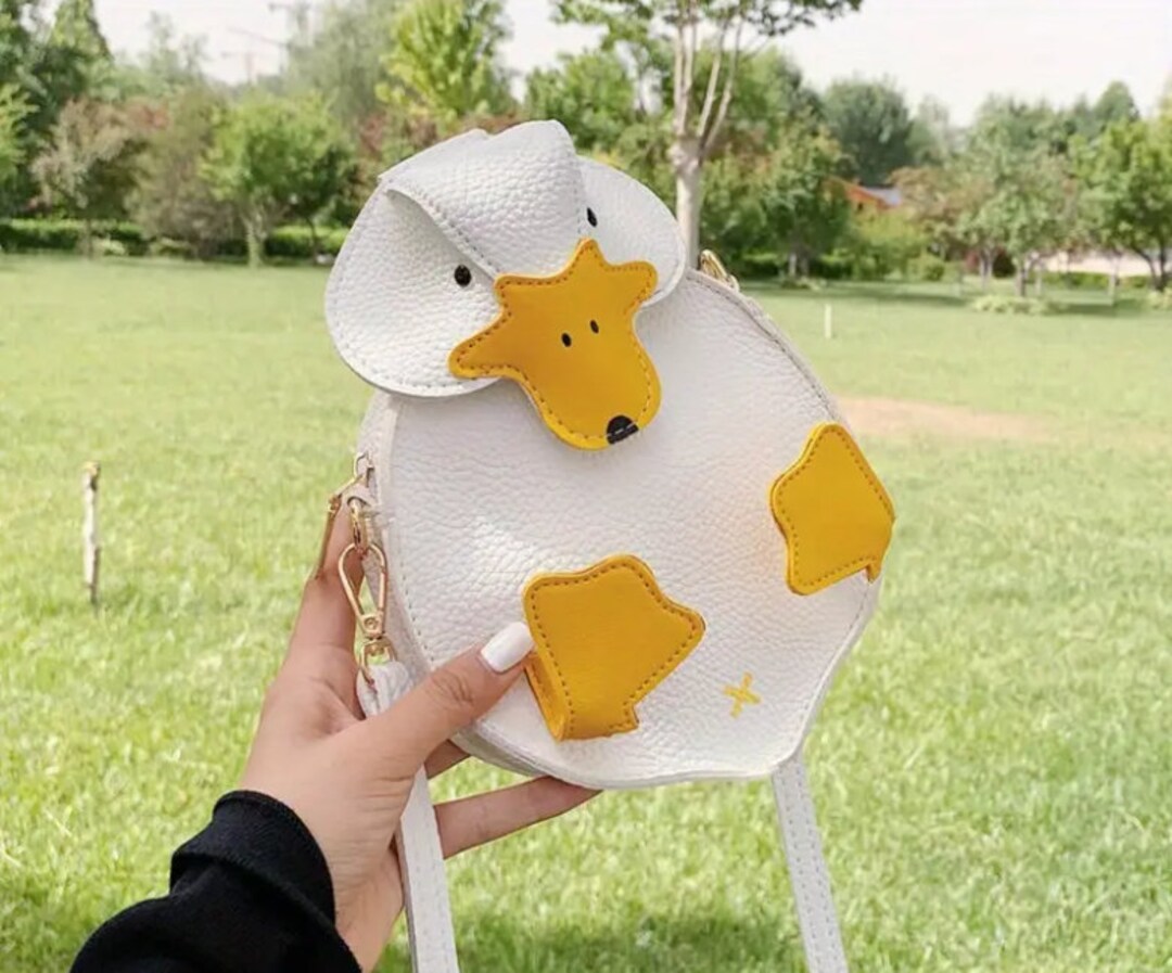 Cute Duck Crossbody Bag Summer Bag PU Leather Duck Bag Crossbody Bag ...