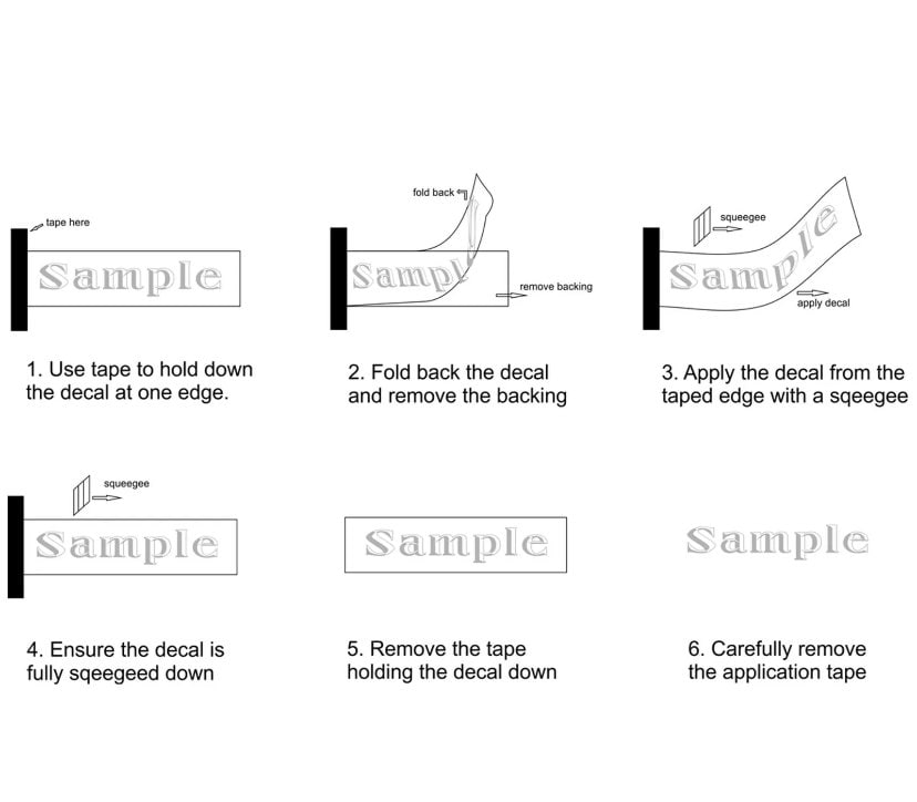 Custom Text Vinyl Lettering Sticker Decal Personalized Window Wall ...