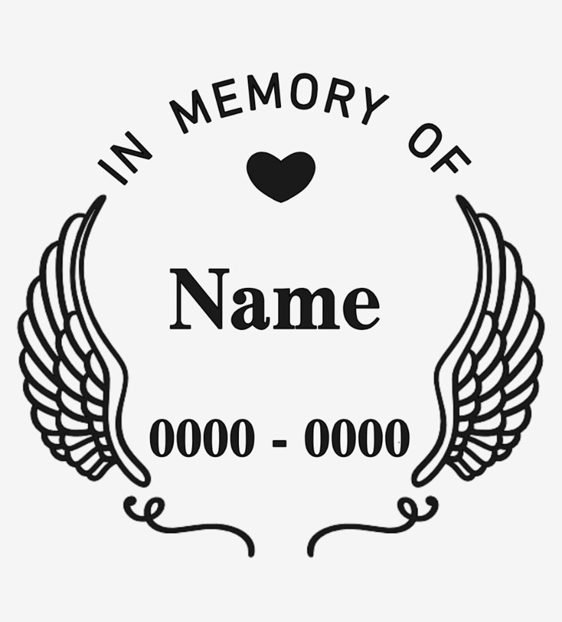 Custom IN LOVING MEMORY Praying Hands Vinyl Car Window Decal Sticker ...
