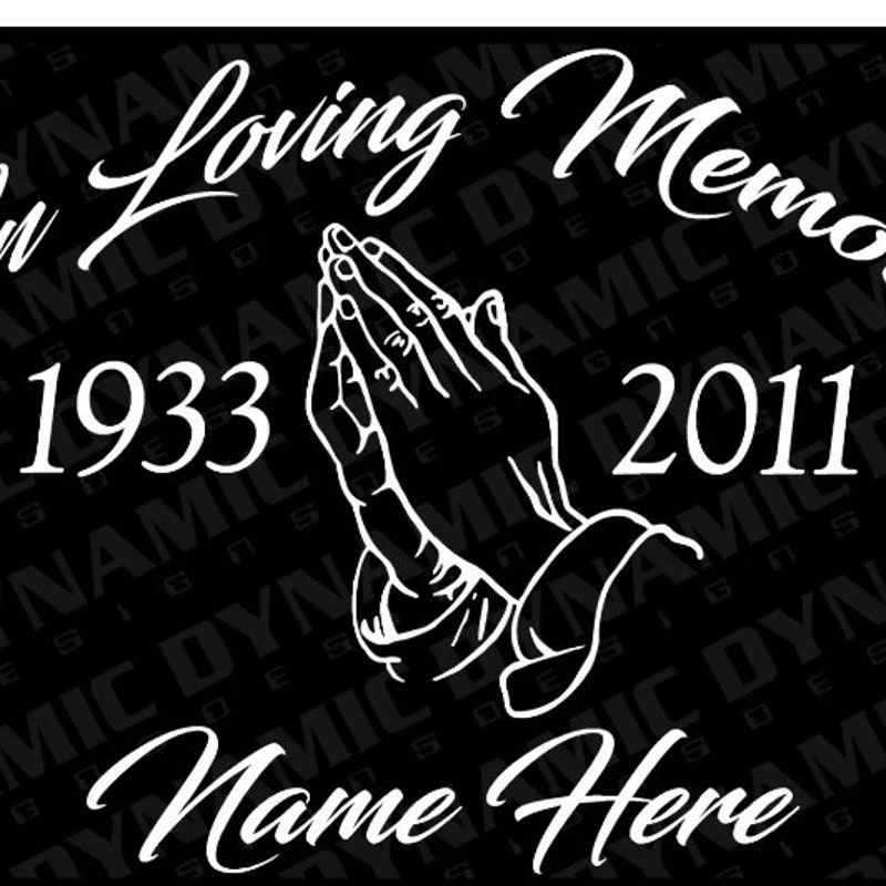 In Loving Memory Car Decal - Etsy