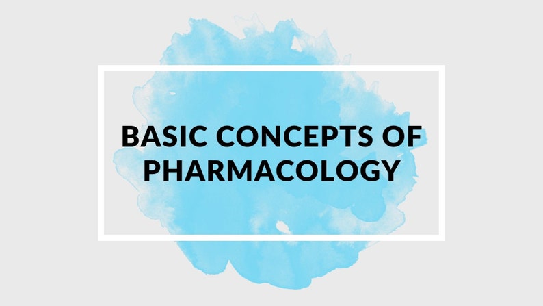 Basic Concepts of Pharmacology Vocabulary Presentation Blue Powerpoint ...