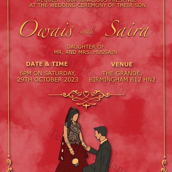 Baraat Invitations - Etsy