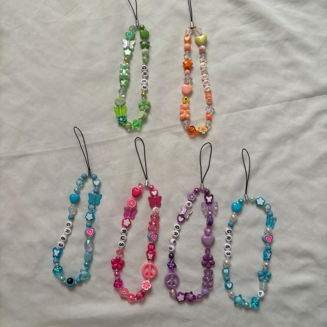 George Russell Inspired Formula 1 Beaded Phone Charm Strap - Etsy