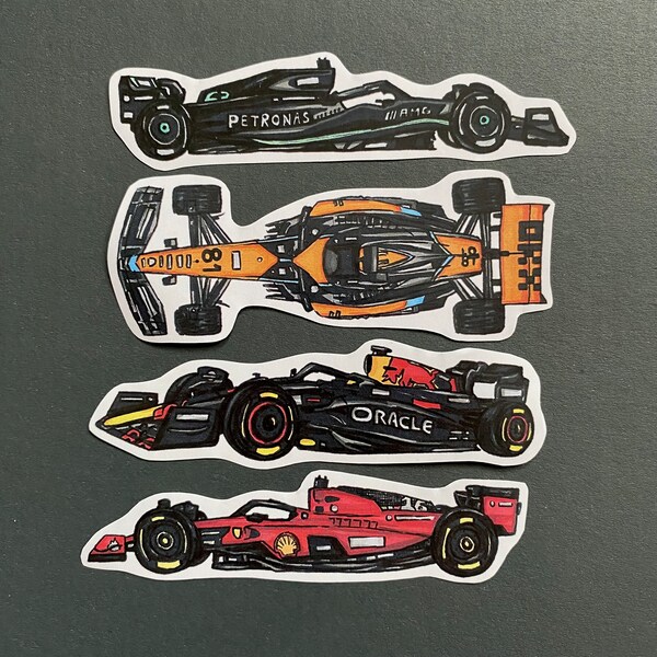 Shop Formula 1 Stickers Online - Etsy