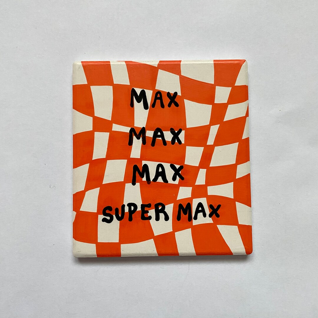 Max Verstappen max Max Max Super Max Formula 1 Ceramic Coaster - Etsy