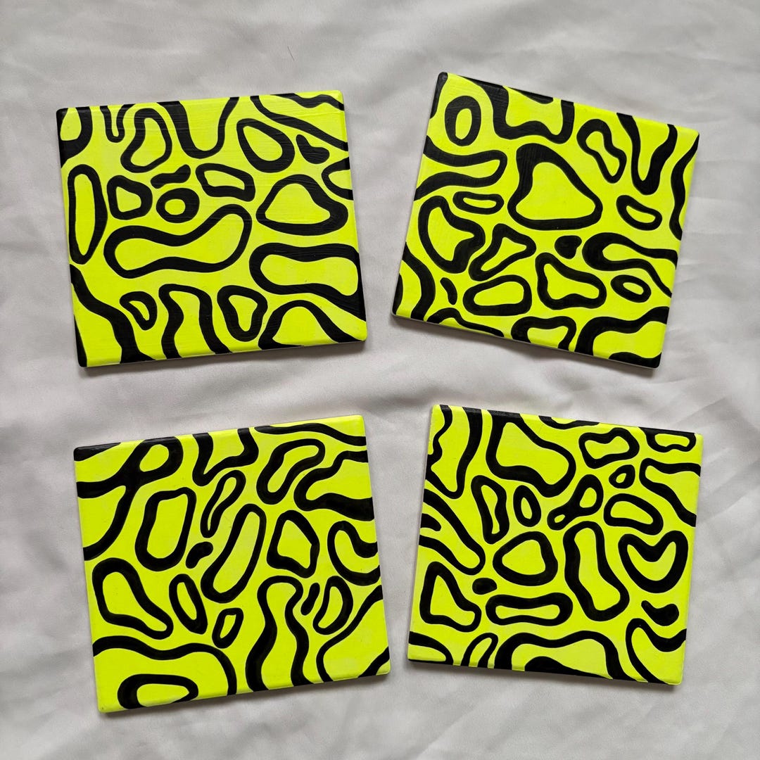 Lando Norris Blob Design Formula 1 Square Ceramic Coaster | F1 Inspired ...