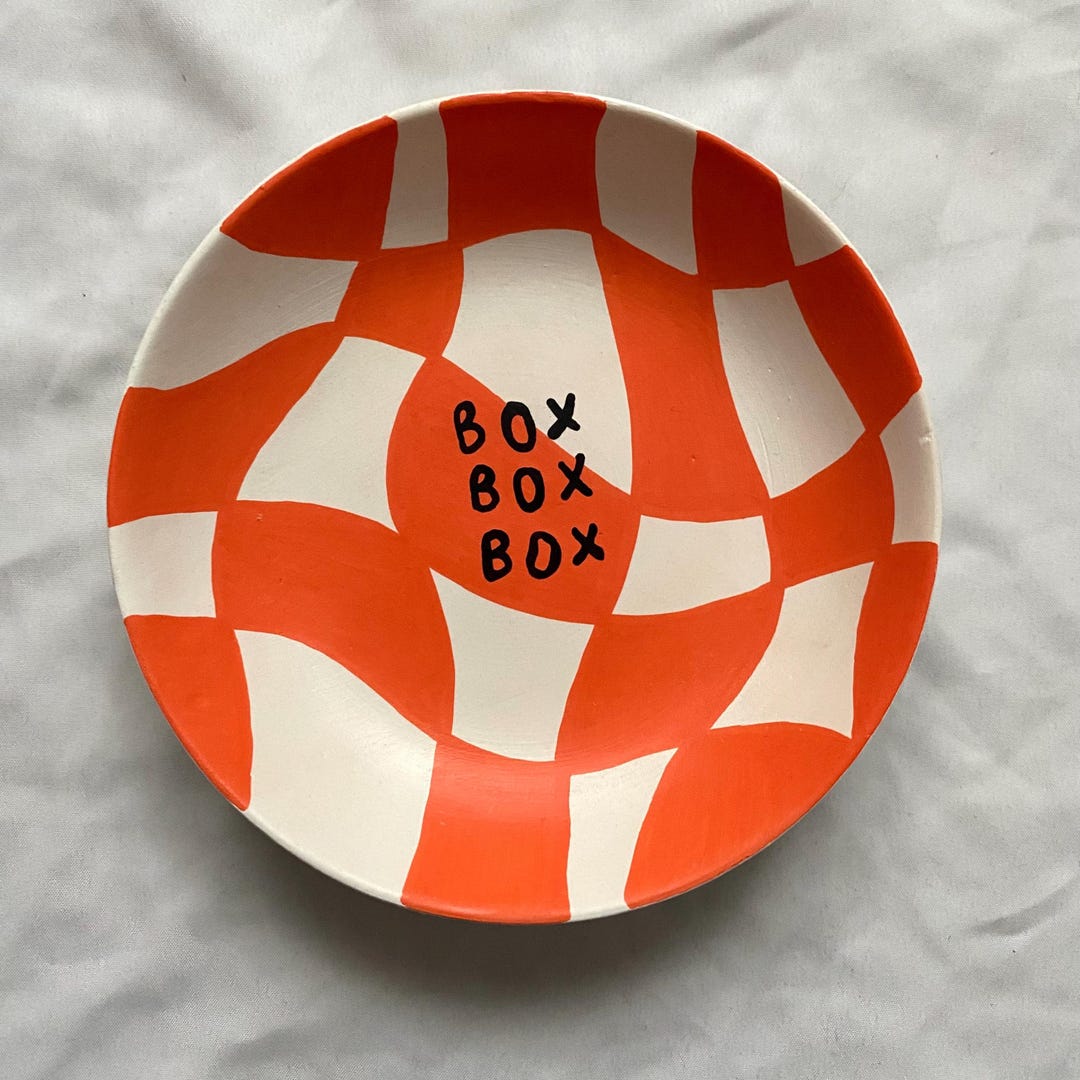 Orange box Box Box Formula 1 Inspired Trinket Dish - Etsy
