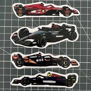 Formula 1 Car Stickers | Ferrari, Redbull, Mclaren & Mercedes | F1 Grid ...