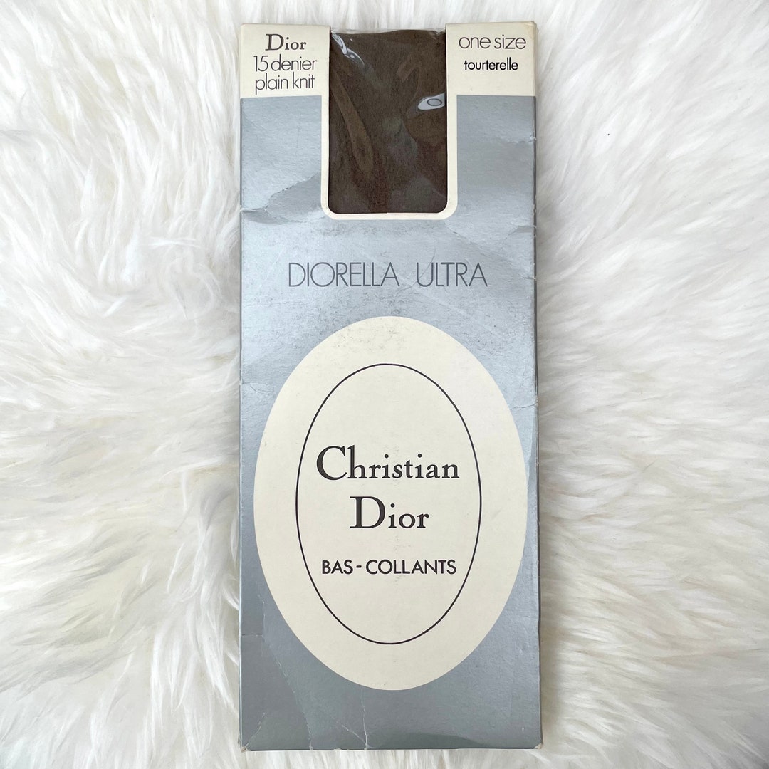Vintage Tights Christian Dior Diorella Ultra 15 Denier Sheer Plain Knit ...