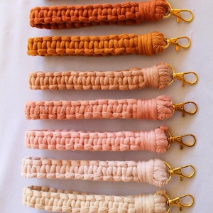 Mini Macrame Wristlet | Mini Square Knot Wristlet | Boho Hippie Mini ...
