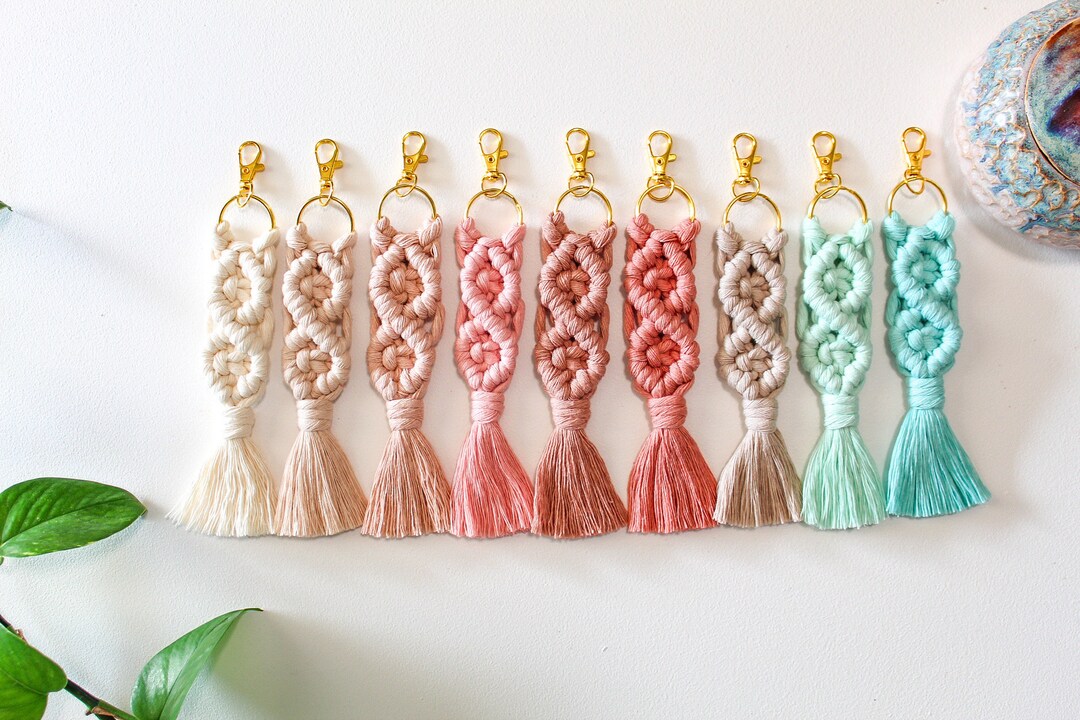Keychain | Purse Accessories | Macrame Keychain | Boho Keychain ...