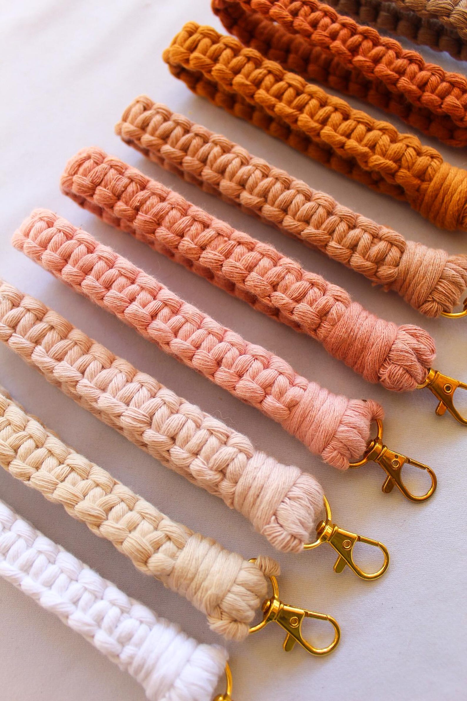 Mini Macrame Wristlet | Mini Square Knot Wristlet | Boho Hippie Mini ...