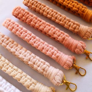Mini Macrame Wristlet | Mini Square Knot Wristlet | Boho Hippie Mini ...