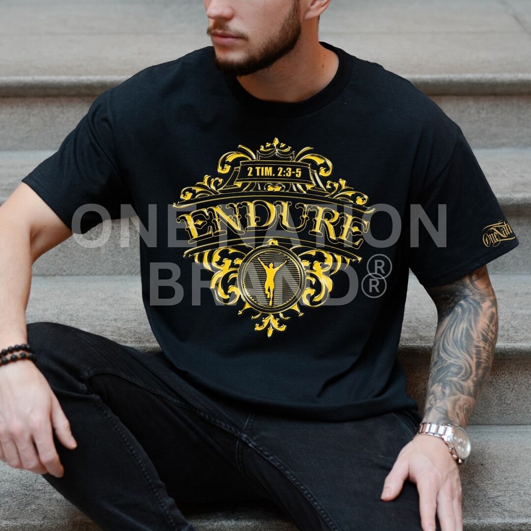 ENDURE Christian Graphic Black Tshirt, Bible Verse Religious Tee, Gifts ...