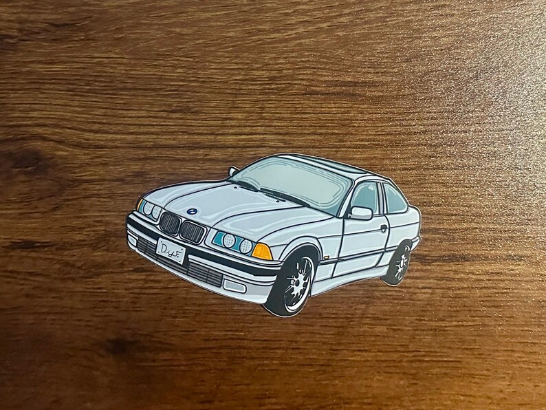 BMW E36 Car Sticker - Etsy