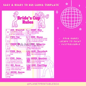 Last Disco Bachelorette Party Games Pink Bundle | Printable PDF ...