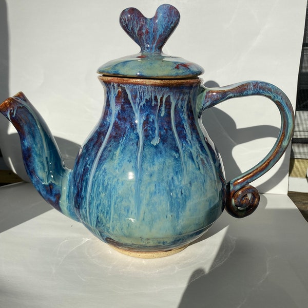 Wheel Thrown Teapot - Etsy