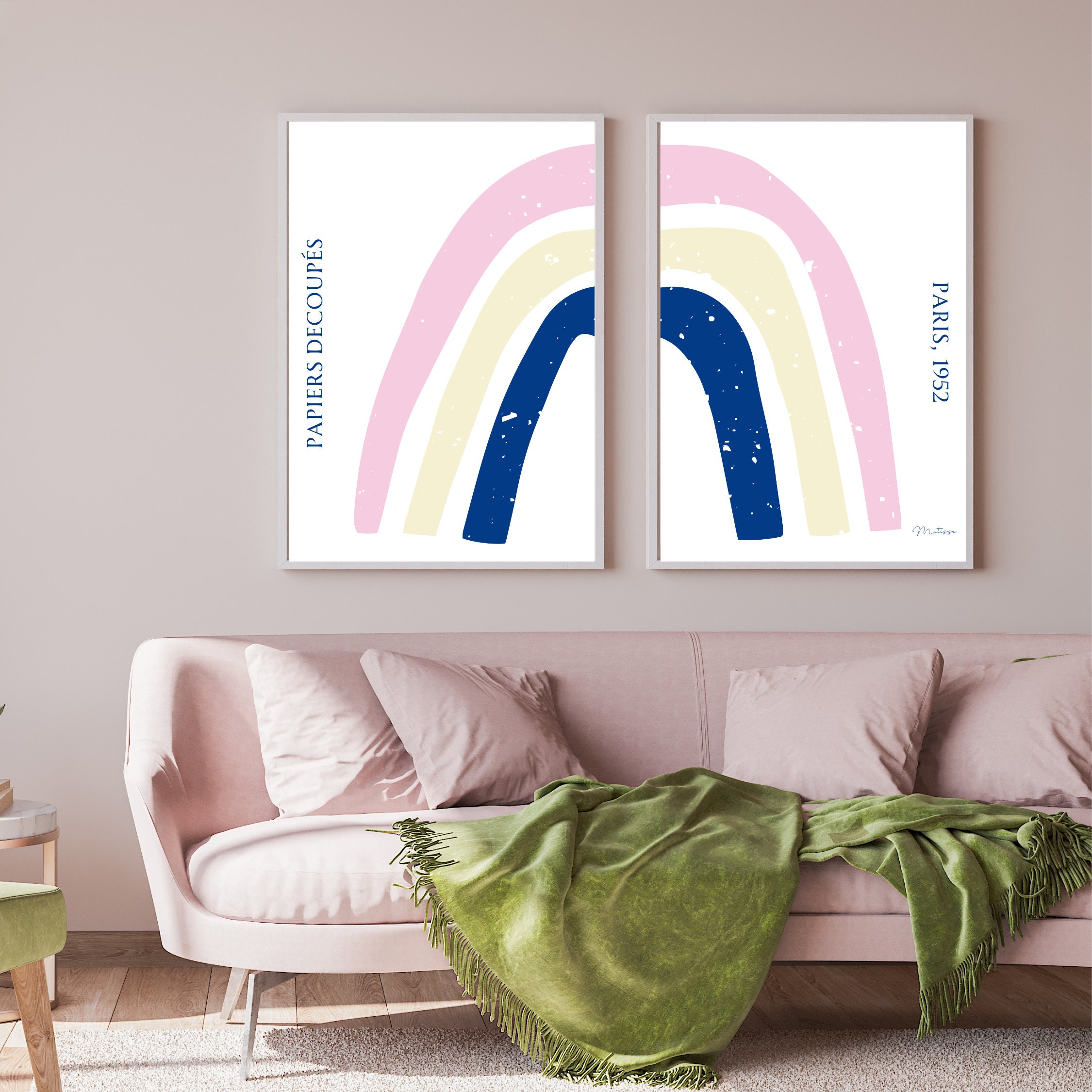 Matisse Rainbow Poster, Modern Art, Cut Outs / Papiers Découpés, Digital Art, Wall Art ...