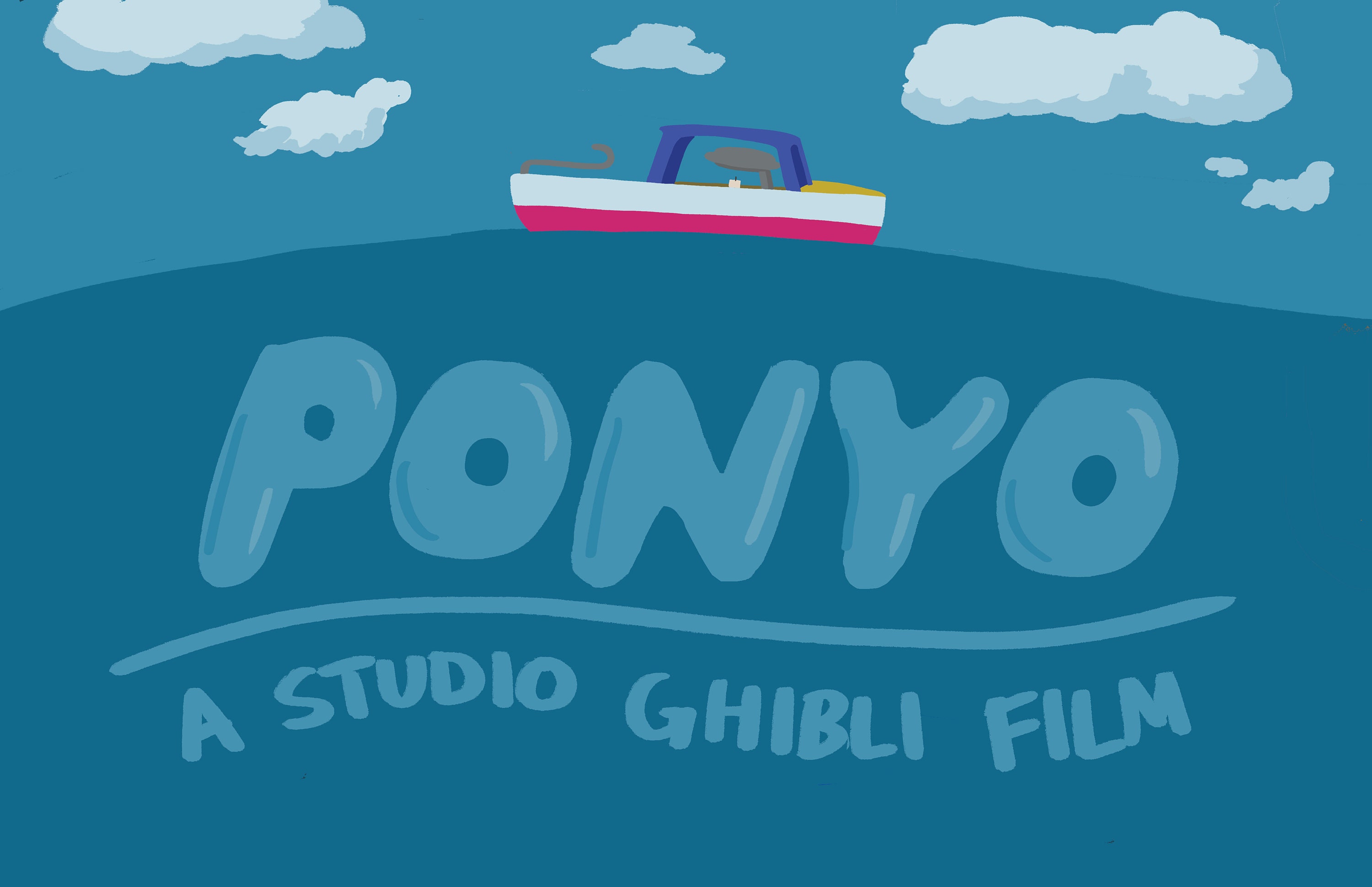 Ponyo Title Print - Etsy